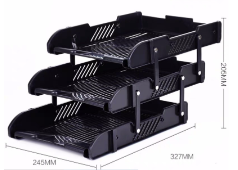 3 layer plastic office storage supplies /storage rack /file rack ...