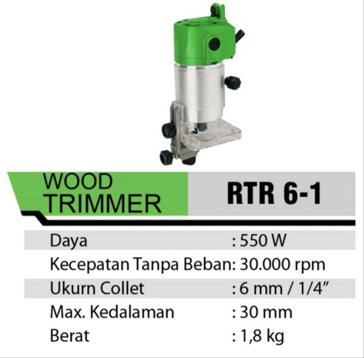 Tekiro Ryu RTR 6-1 Mesin Trimmer Router | Lazada Indonesia