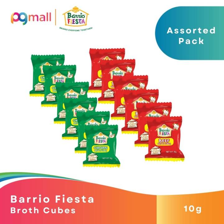 BARRIO FIESTA ASSORTED BROTH CUBES 10G X 12 (FG001459) | Lazada PH