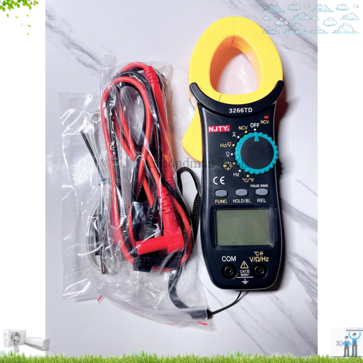 (Aircond Tool) digital electric clamping wire multimeter AC DC current ...