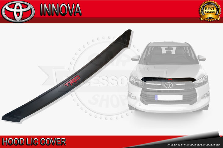 TOYOTA INNOVA 2016 - 2020 HOOD END / HOOD LID COVER TRD MATTE BLACK ...