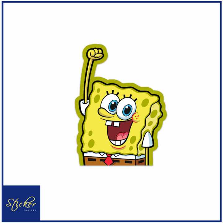 Spongebob Big Size Anime Peeking Peeker Waterproof Sticker | Lazada PH