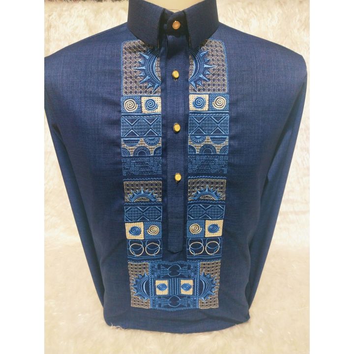 【New】Barong Long Sleeves Formal Wear (Tela w/ Burda also available ...