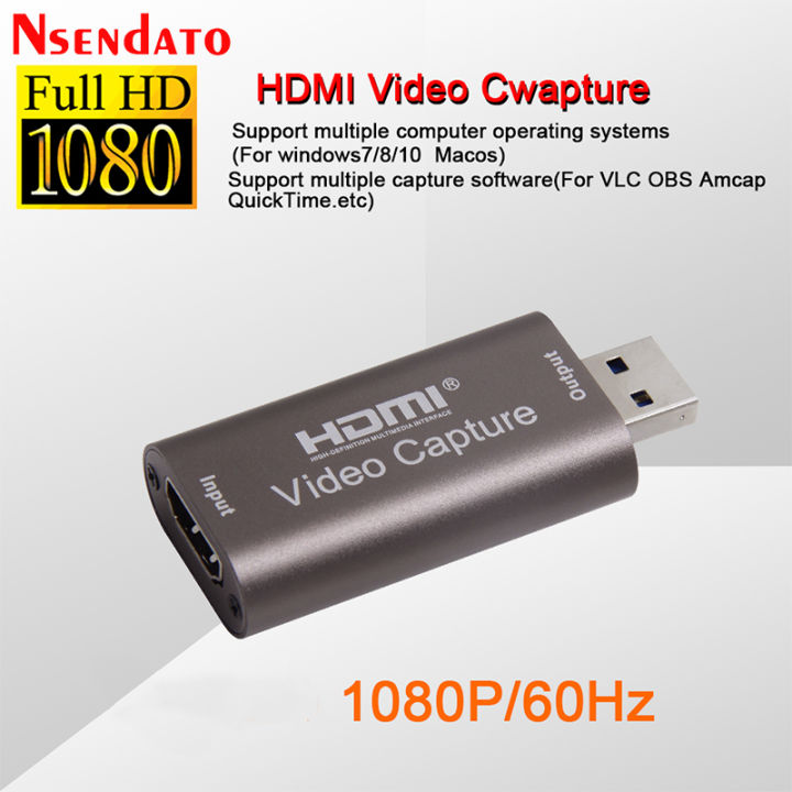 4K 1080P 60Hz USB2.0 Audio Video Capture Card HDMI To USB 2.0 ...
