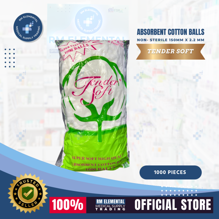 Cotton Balls TENDER SOFT 1000 pieces per pack | Lazada PH