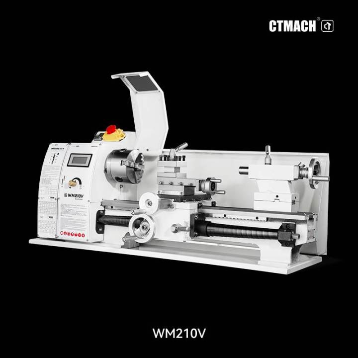 Small household lathe WM210V metalworking miniature woodworking desktop ...