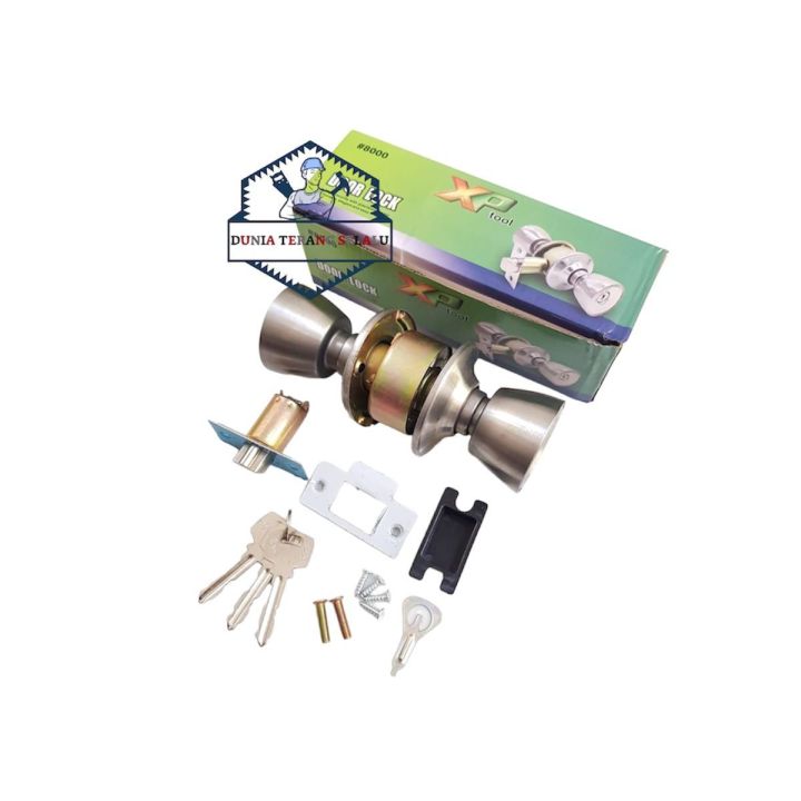 XPTOOL 8000 SS - KUNCI PINTU BULAT Wc Stainless Steel - PEGANGAN PINTU ...