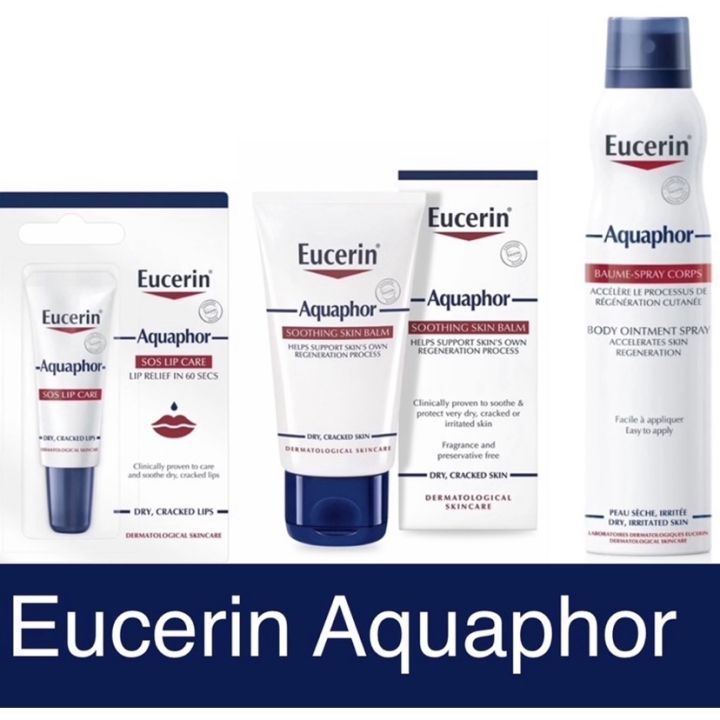 EUCERIN AQUAPHOR SOS LIP CARE 10ml Eucerin Aquaphor Soothing Skin Balm ...
