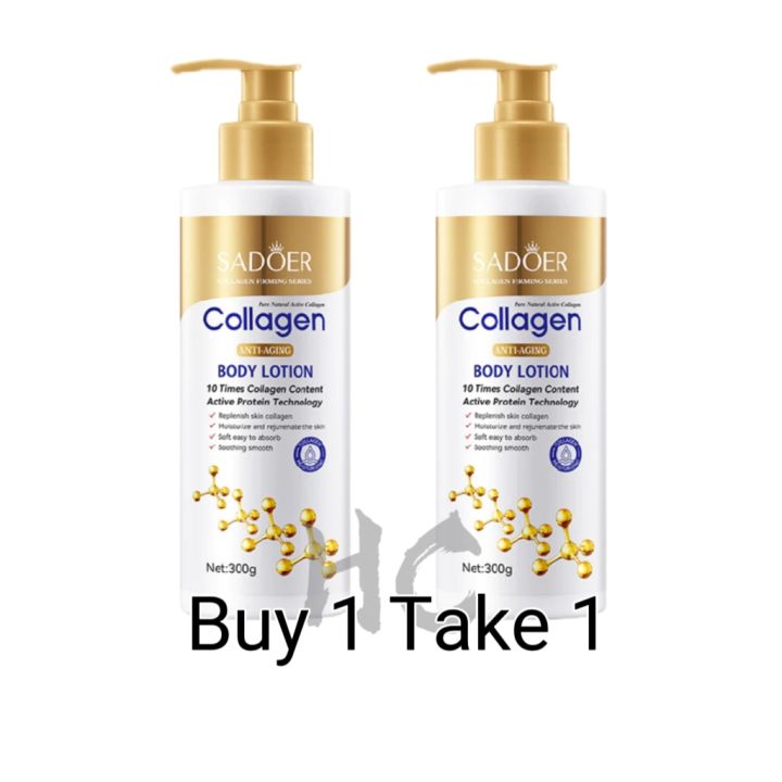 【Buy1Take1】SADOER Collagen Whitening Body Lotion Effective Permanent ...