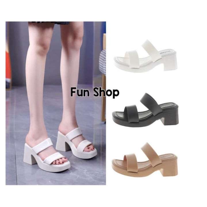 Kasut Tinggi Wanita Wedges Heels Women's Sandal Thick-Sole Wedges ...