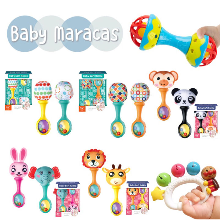 Baby Maracas Rattle Colorful Sensory Stimulation Baby Toys (3M | Lazada ...