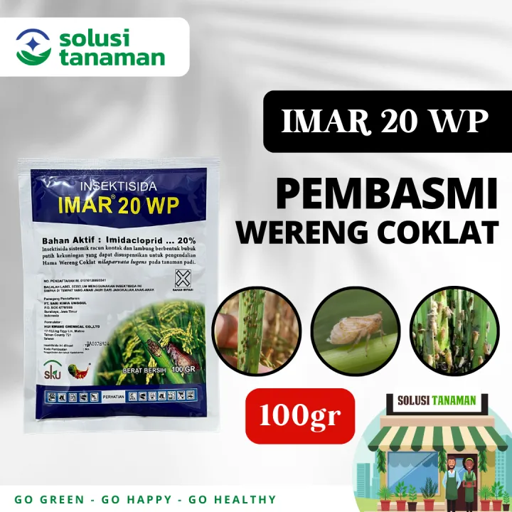 Obat Hama Imar 20 WP 100gr Pembasmi Hama Kutu Putih, Kutu Daun, Belalang, Wereng, Penggerek ...