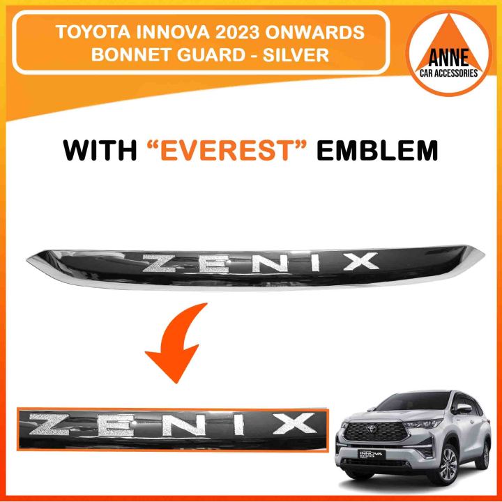 Hood Lip Bonnet Guard for Toyota Innova 2023 - Onwards - Silver / Hood ...