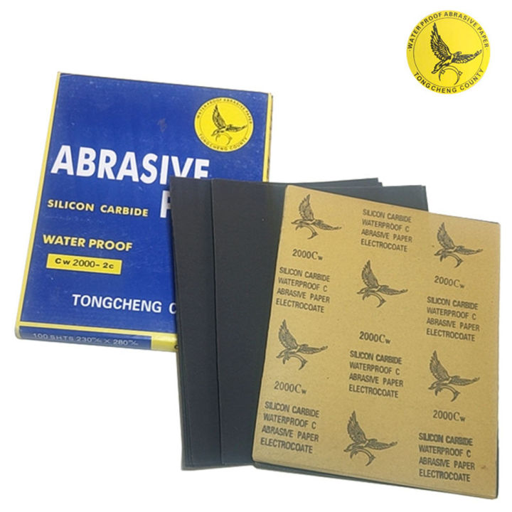 100pcs EAGLE BRAND Liha waterproof SAND PAPER sanding paper 60#80#100 ...