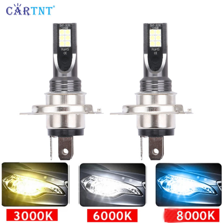 2PCS LED H1 H3 H4 H7 H8 H11 9005 HB3 9006 HB4 3030 SMD Fog Light Headlight LED Bulb 12V 20000Lm ...