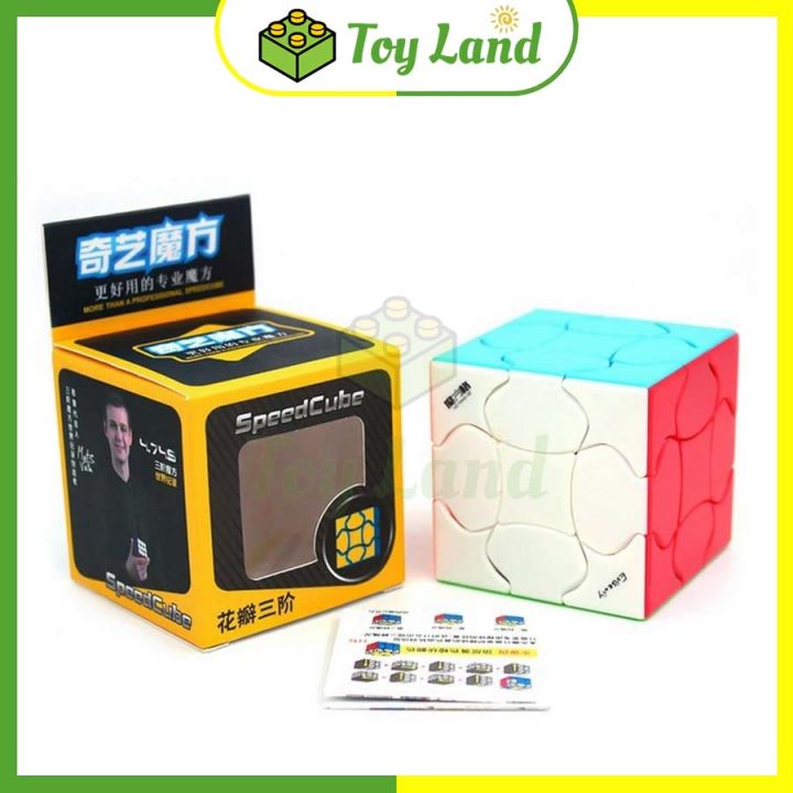 Rubik Fluffy Cube 3x3 QiYi Stickerless Rubic Biến Thể Không Viền Đồ ...