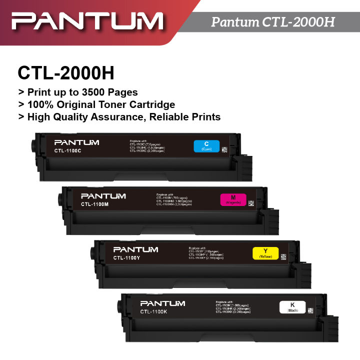 Pantum Toner CTL-2000, CTL-2000HK CTL-2000HC CTL-200HM CTL-2000HY Genuine Original Toner for ...