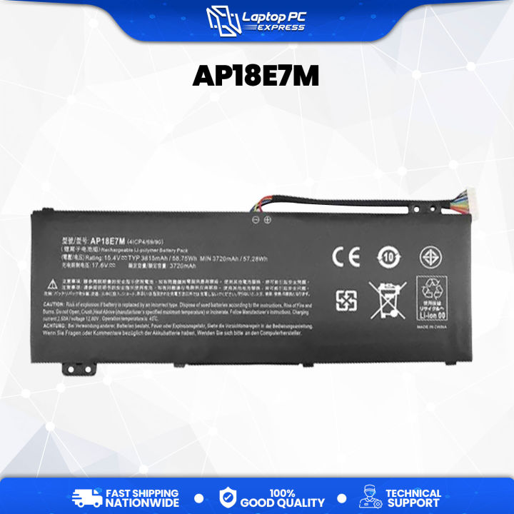 Laptop Battery Replacement AP18E7M / AP18E7M(4ICP4/69/90) Compatible ...