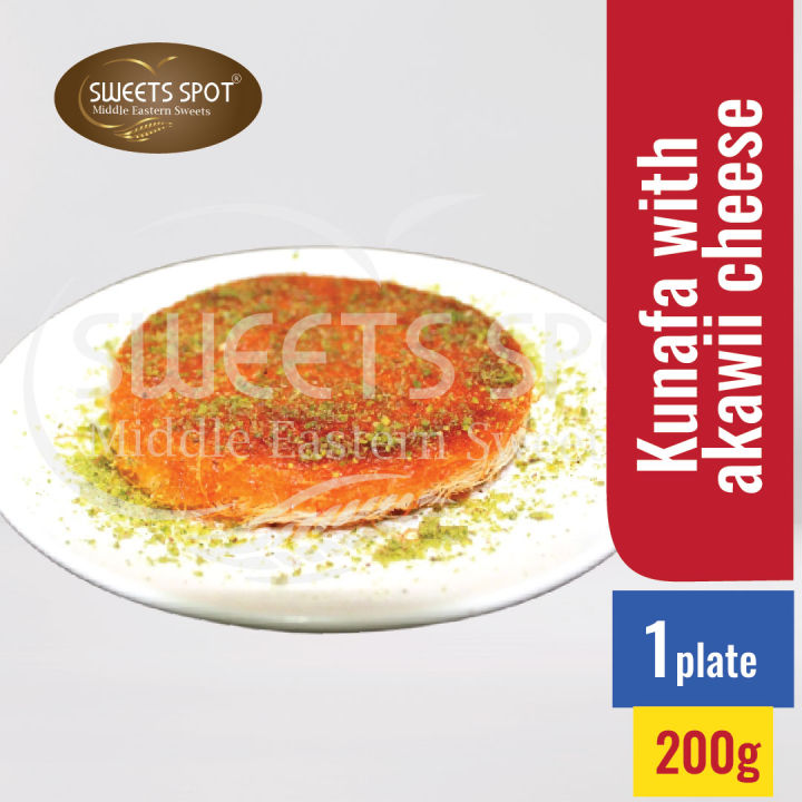 Freshly Baked Kunafa with Cheese - Cheesy Kunafa - Crispy Kunafa - Each ...