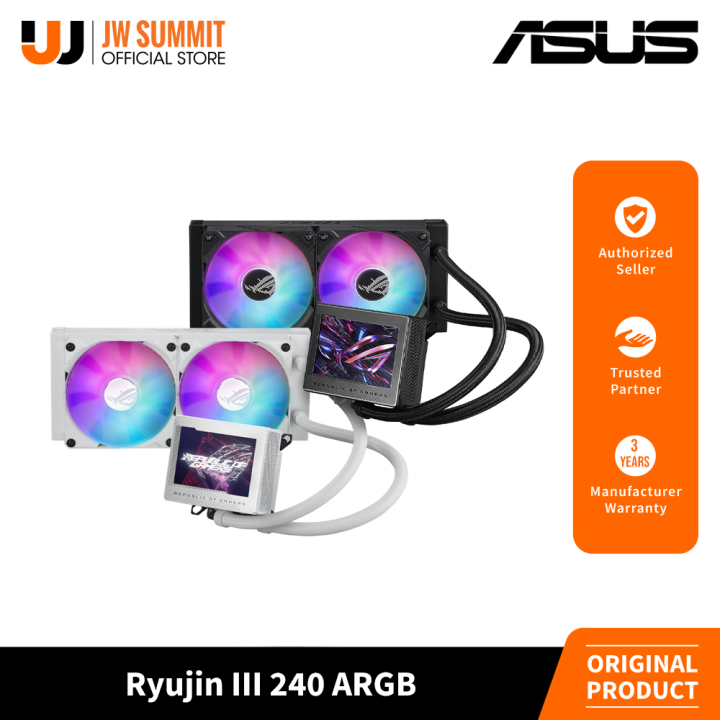 Asus ROG RYUJIN III 240 ARGB AIO Magnetic Daisy-chainable Fan Liquid ...