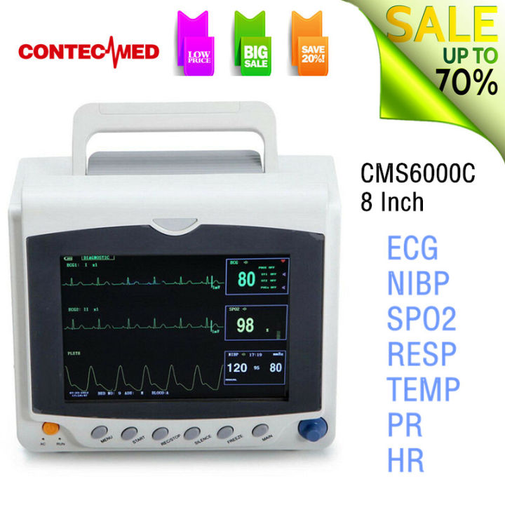ContecMed CMS6000C 8 inch patient monitor cardiac monitor vital signs ...