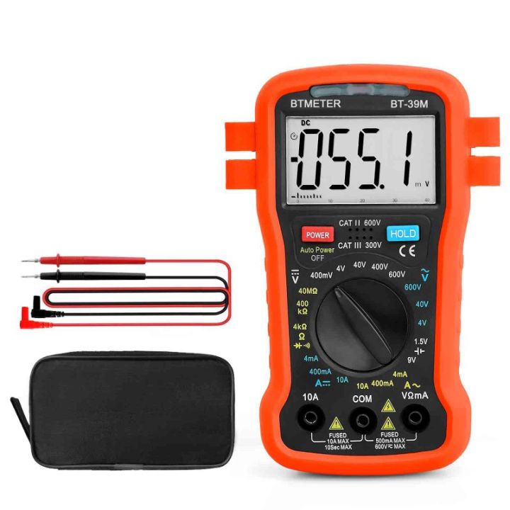 Digital Multimeter Electrical Tester, 4000 Counts TRMS Volt Meter AC DC ...