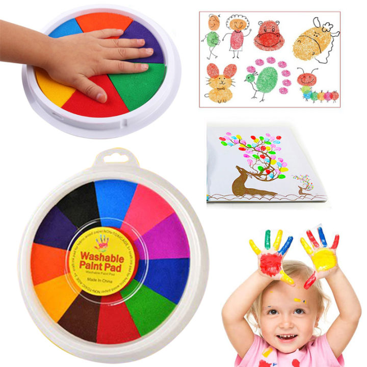 Ink Pad Stamp DIY Finger Painting Funny Finger Painting Kit Craft Large ...