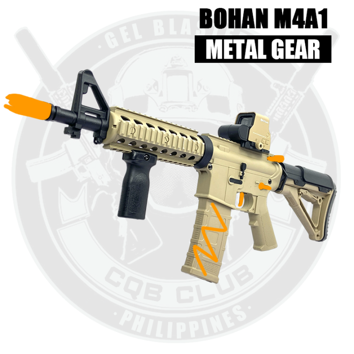 [CQB CLUB]BOHAN M4A1V2 Metal Gear High End Gel Ball Blaster Blowback ...