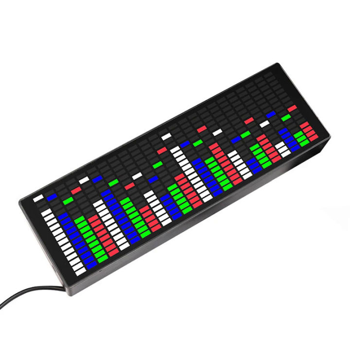 Voice Activated LED Music Spectrum Rhythm Light Colorful 1624 RGB Voice ...