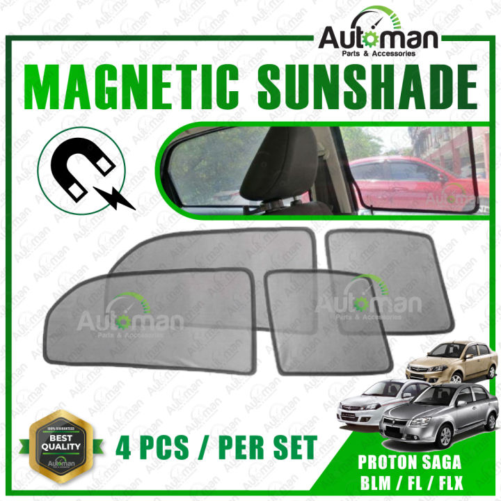Proton Saga BLM FL FLX Magnetic Sun Shade Magnet Sunshade | Lazada