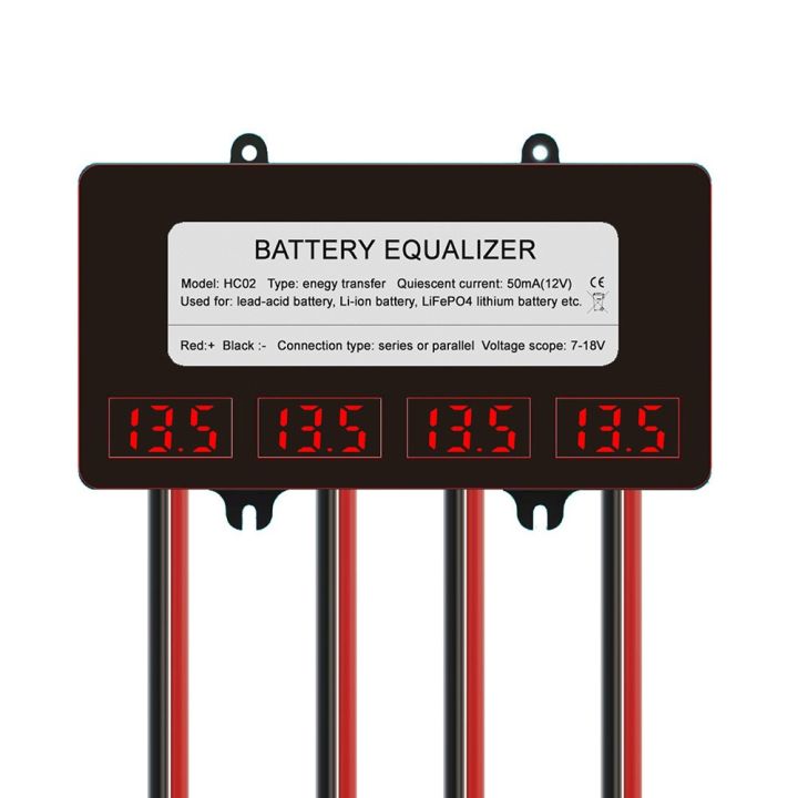 TOOLSOUT Voltage Equalizing Battery Balancer with LED Display for 24V ...
