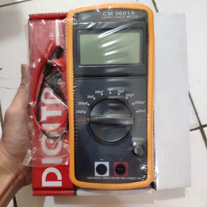 MULTITESTER DIGITAL ELCO MICRO FARAD 9601 + KABEL + BATERAI | Lazada ...