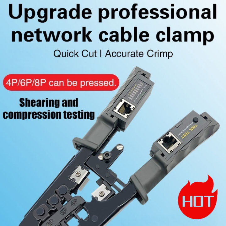 Multi functional network cable pliers with tester Automatic Wire Cable ... Multi functional network cable pliers with tester Automatic Wire Cable ...