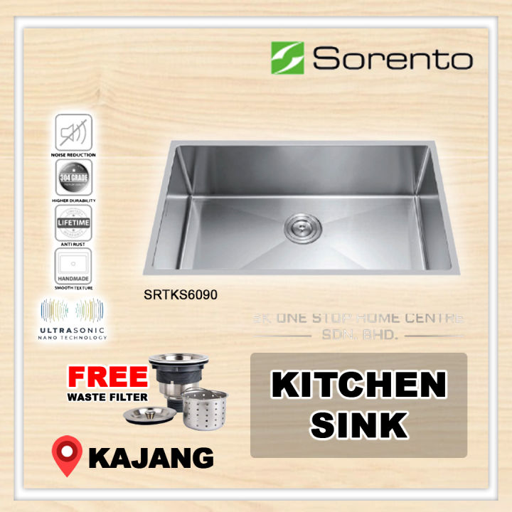 SORENTO Undermount Handmade 304 Stainless Steel Nano Kitchen Sink ...