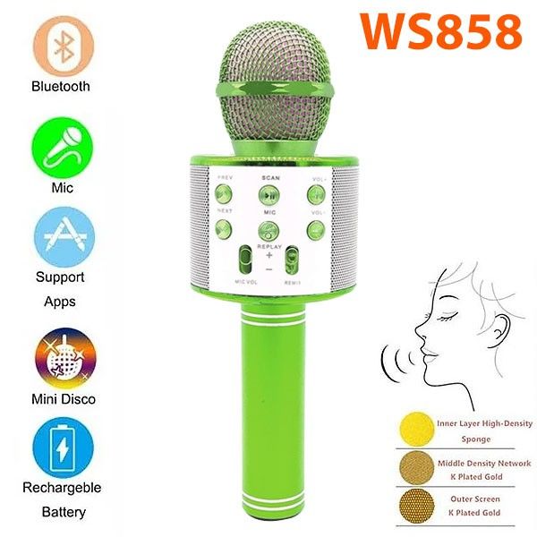 WS858 Bluetooth Microphone Handheld Wireless Bluetooth Microphone ... WS858 Bluetooth Microphone Handheld Wireless Bluetooth Microphone ...