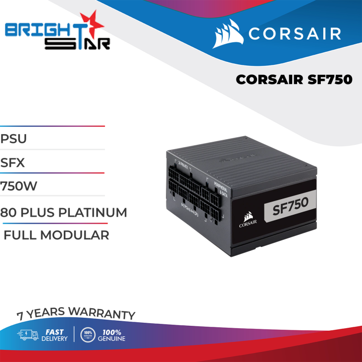 POWER SUPPLY UNIT CORSAIR SF750 / SFX / 750W / 80 PLUS PLATINUM / FULL ...