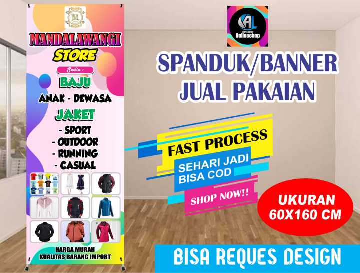 Spanduk, Banner Jual Pakaian | Lazada Indonesia