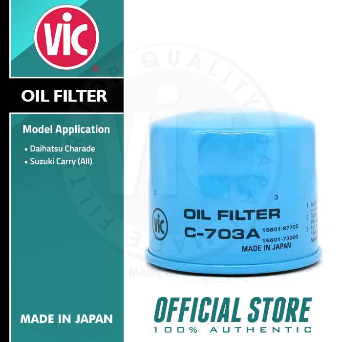RoadFit VIC Oil Filter C-703A for Daihatsu Charade, Suzuki Carry (All ...