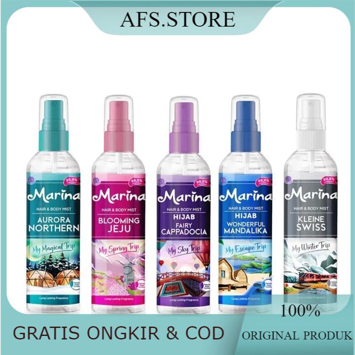 MARINA BODY MIST COLOGNE 100ML ORIGINAL KEMASAN BARU | Lazada Indonesia