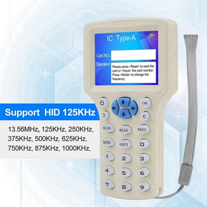 TECHCHIP-RFID NFC Smart Card Reader RFID Duplicator 125K 13.56MHz IC/ID ...