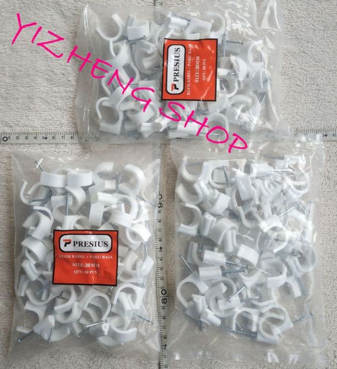 PAKU KLEM KABEL 20MM (1 PACK 50 PCS) PRESIUS | Lazada Indonesia