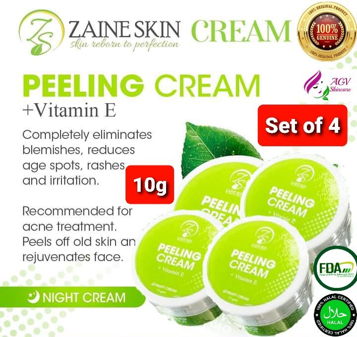 ZAINE (SET OF 4X10G) PEELING/BLEACHING/COLLAGEN CREAM. (NEW PACKAGING ...