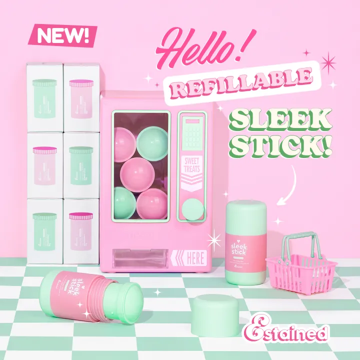 Estained Sleek Stick Berry Rush (30g Refillable Hair Styling Stick ...