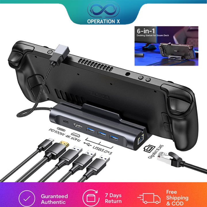 OPERATION X Docking Station Compatible with Steam Deck, 6-in-1 Steam ...