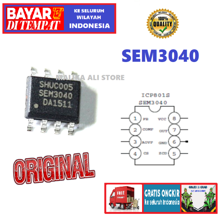SEM3040 – PFC Driver IC for TV LCD LED | Lazada Indonesia