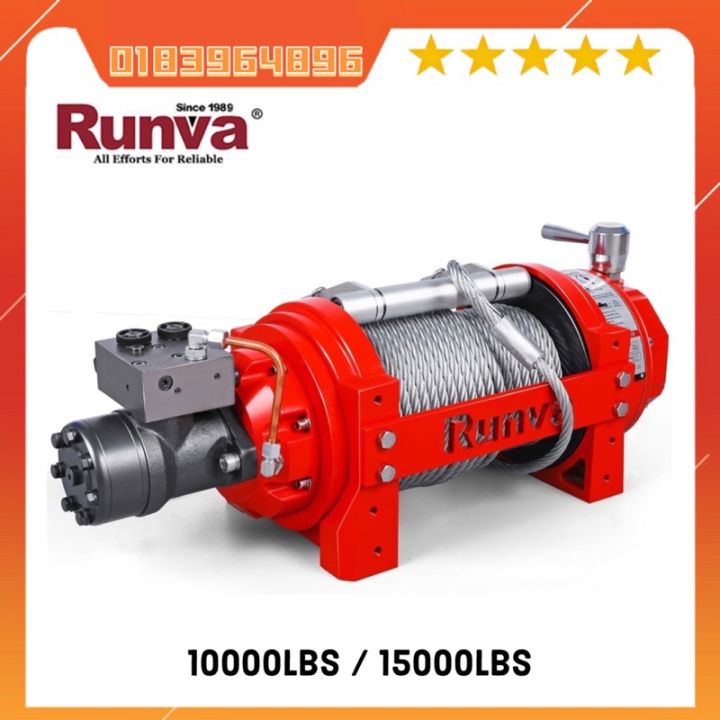 RUNVA 12V HWV10000 HWV15000 10000LBS 15000LBS Hydraulic Winch 4x4 ...