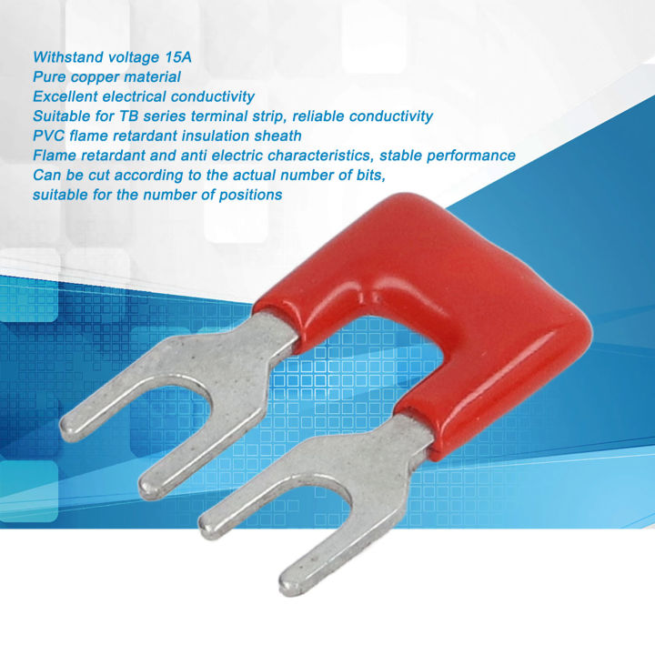 Barrier Fork Type Stripe Copper Conductor Jumper Block Terminal Strips ...