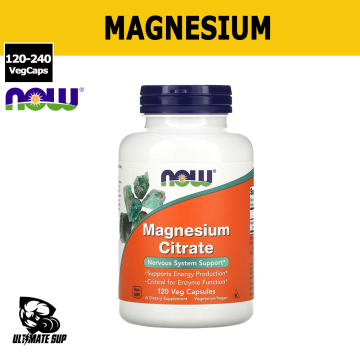 Now Foods, Magnesium, Energy Booster, Vegan, Magnesium Supplement, 120 ...