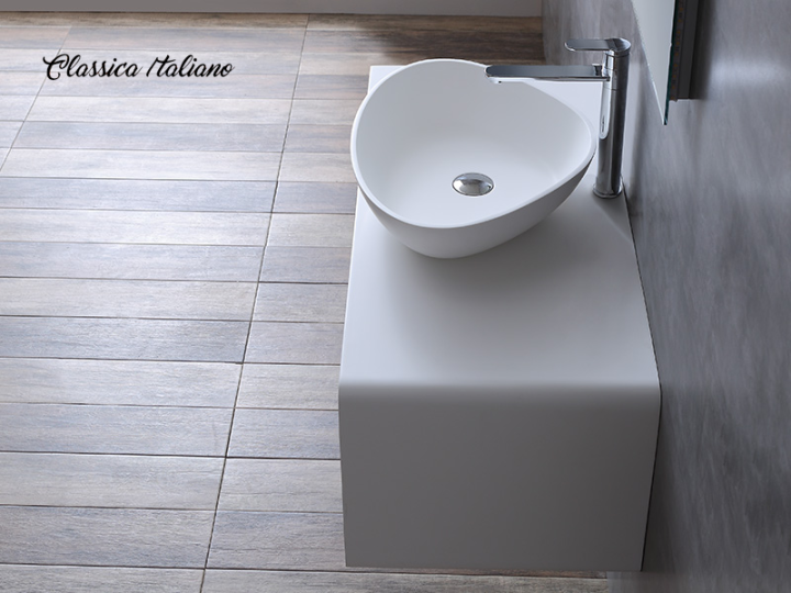 Wastafel meja segi tiga Classica Italiano TC-232 keramik desain ...