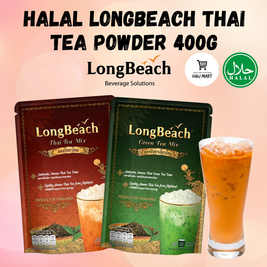 Halal Longbeach Thai Tea Powder 400g | Long Beach Thai Milk Tea Powder ...